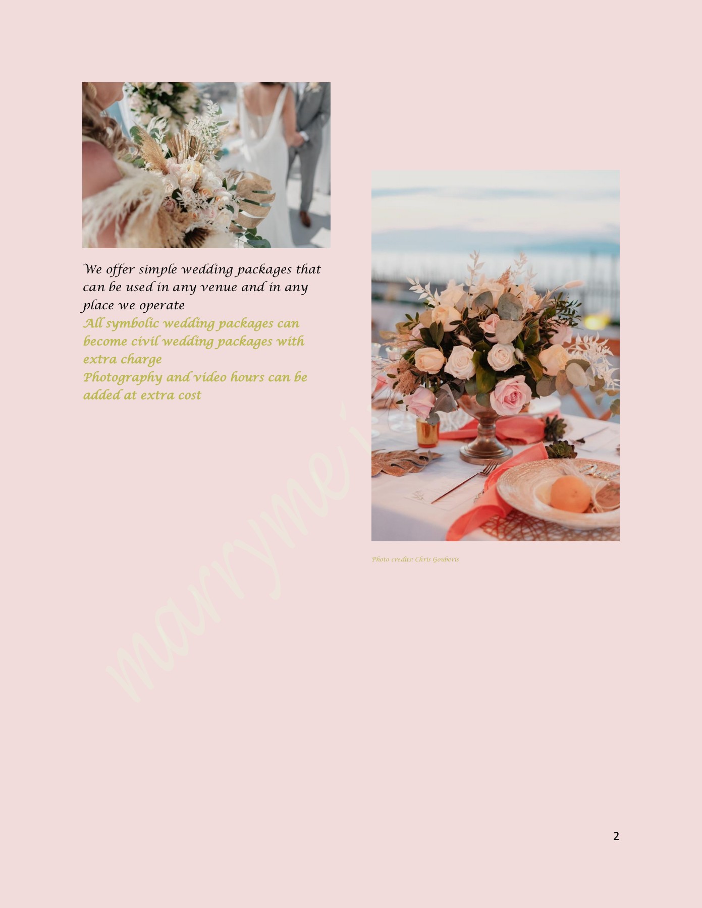 Simple wedding Packages in Greece - marrymeingreece - Page 2 | Flip PDF ...