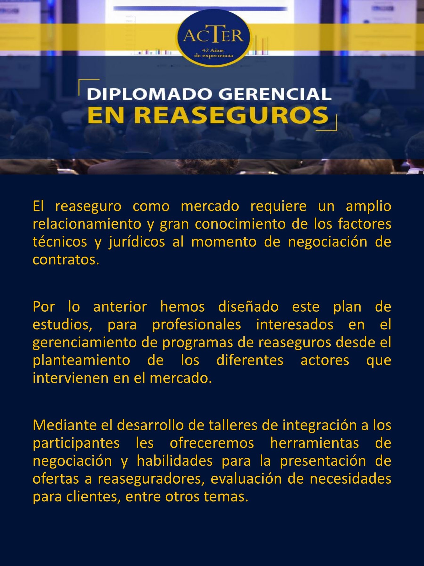INFORMACIÓN DIPLOMADO GERENCIAL DE REASEGUROS - acter.bk - Página 2 | Flip PDF en línea | PubHTML5