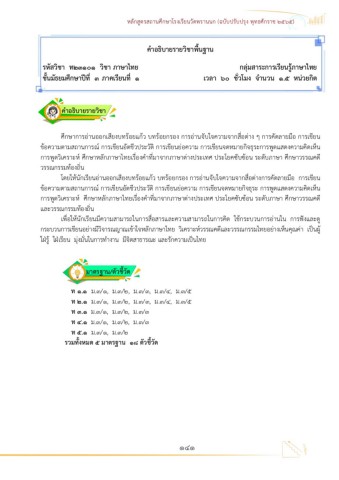 หลักสูตรสถานศึกษา - yamim_mimmim - หน้าหนังสือ 148 | พลิก PDF ออนไลน์ | PubHTML5