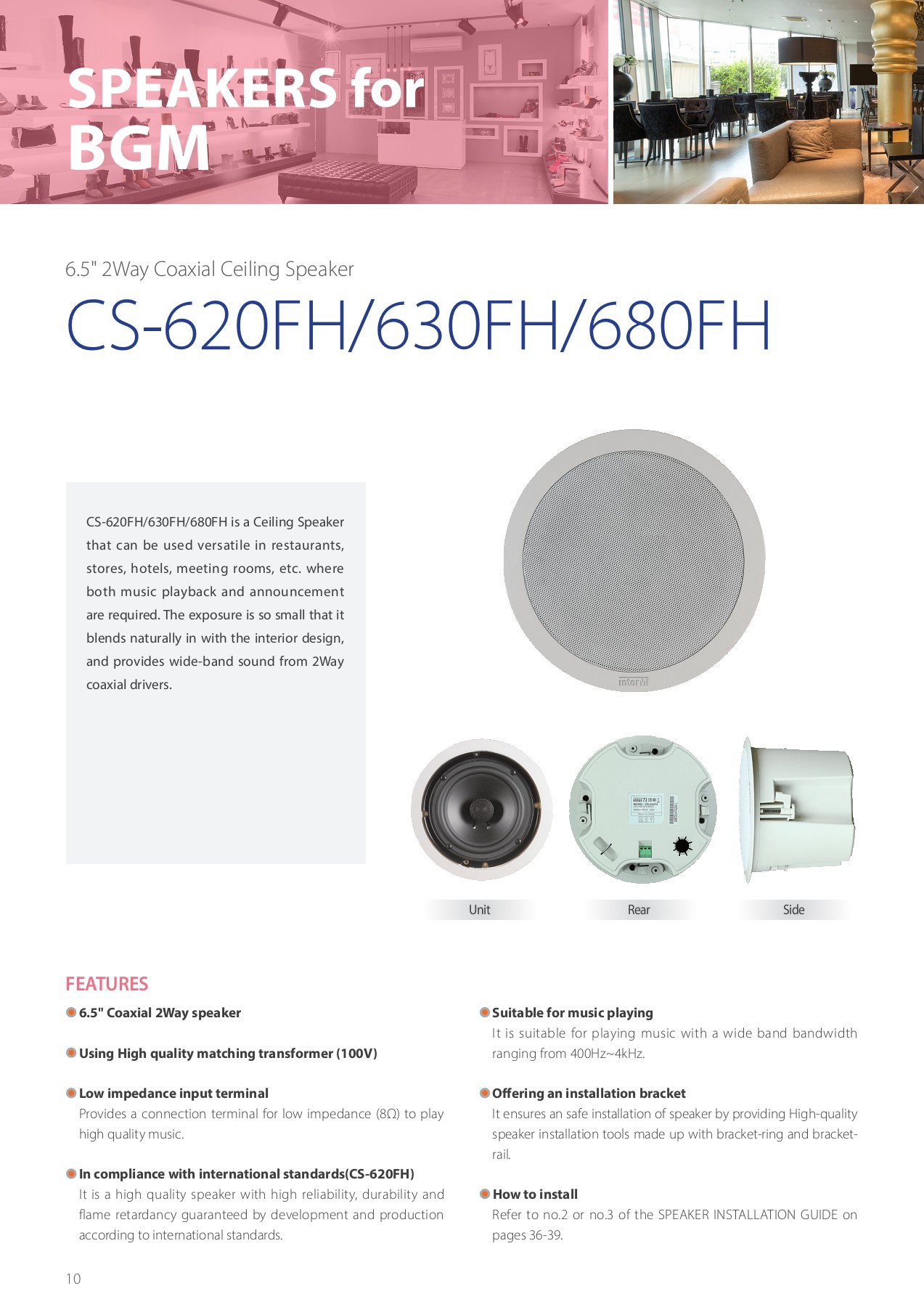 CEILING SPEAKER_BR_E_1901_V3123456789 - trung2680 - Page 10 | Flip PDF ...