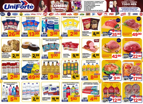 Ofertas Supermercados UniForte Andradas de 17 a 19 de Dezembro 2024