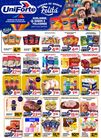 Ofertas Supermercados Uniforte Andradas de 21 a 24 de junho