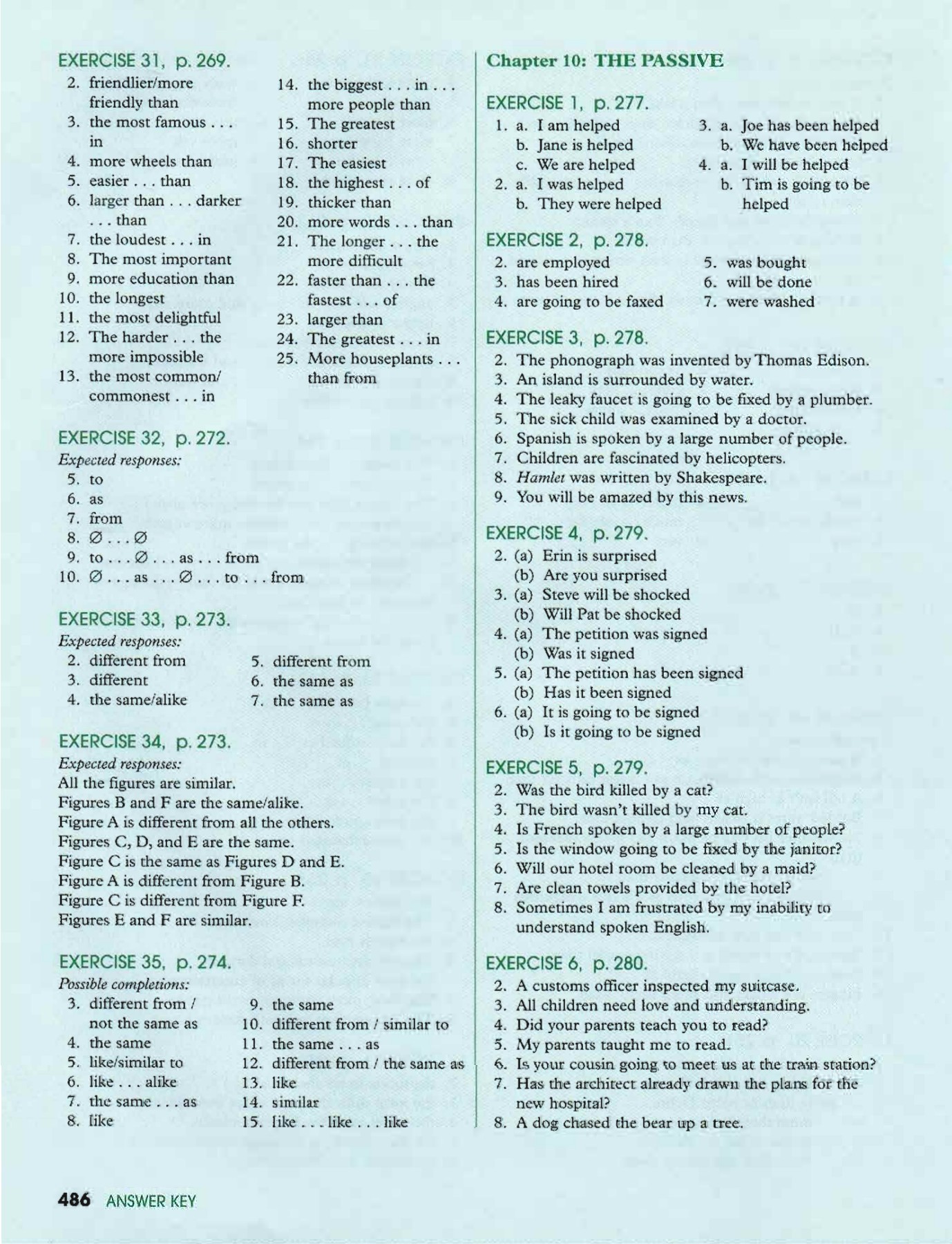 Fundamentals Of English Grammar Answer Key