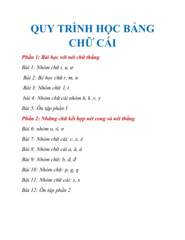 Quy-trinh-hoc-bang-chu-cai - Gia Hoàng - Page 1 - 31 | Flip PDF Online | PubHTML5