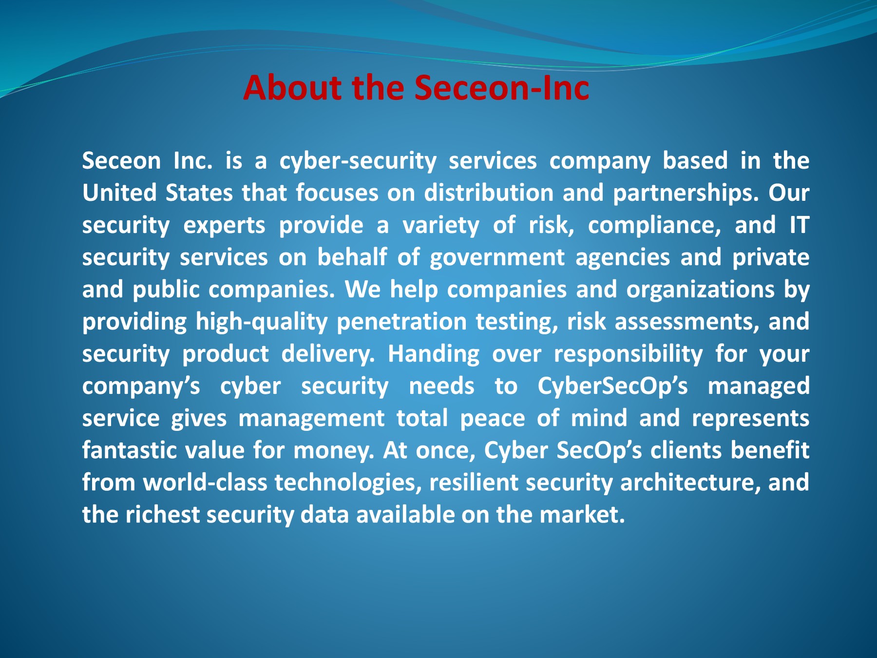 Managed SOC in USA - companyseceon - Page 2 | Flip PDF Online | PubHTML5