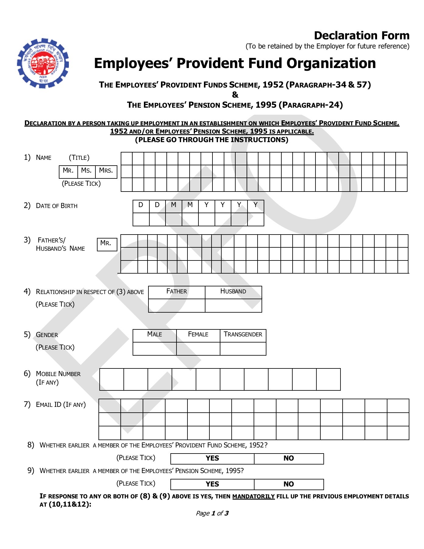 DeclarationForm - kuberan.k - Page 1 - 3 | Flip PDF Online | PubHTML5