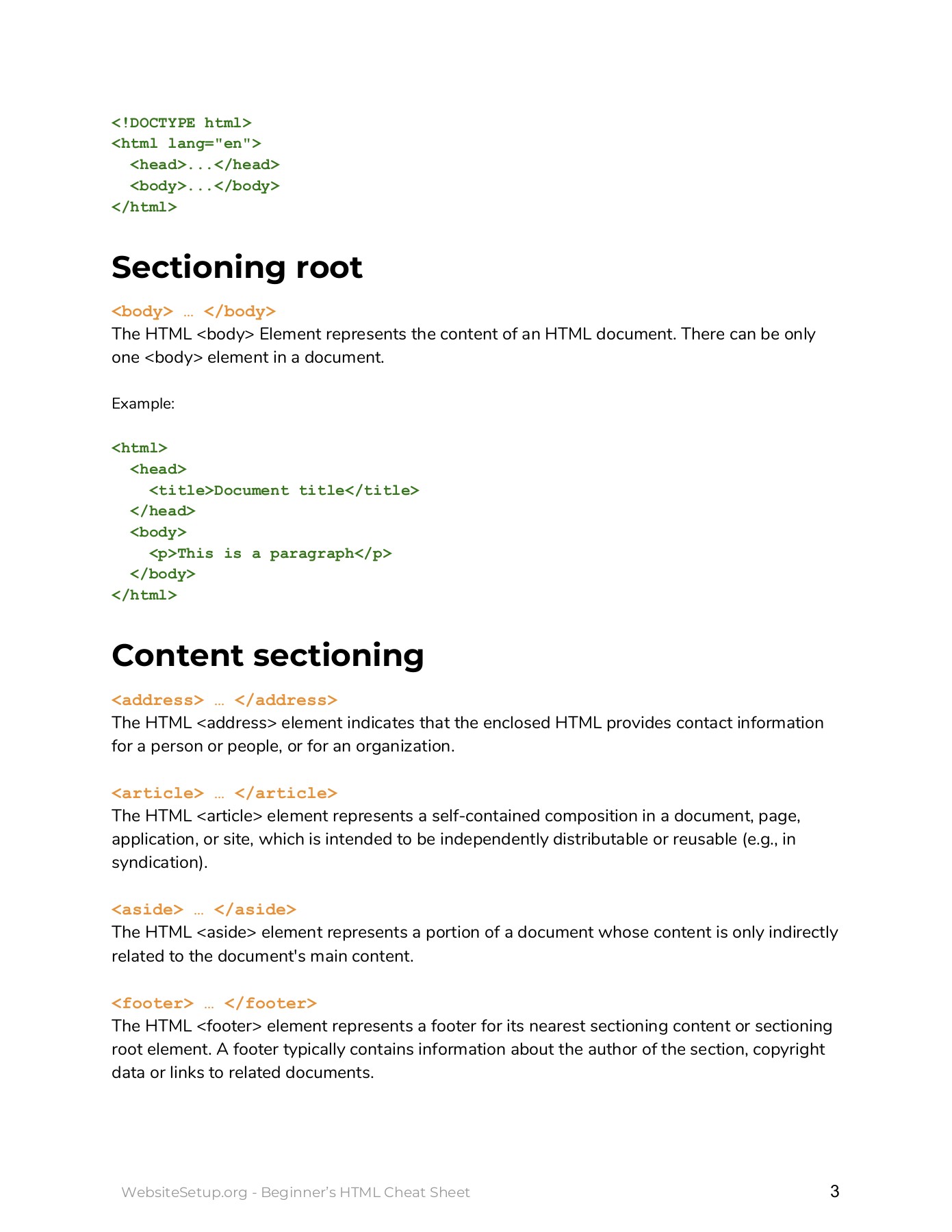 HTML Cheat Sheet (HTML5) - miro kokki - Page 4 | Flip PDF Online | PubHTML5