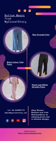 Buy Bottom Wear for girl in various designs from MyClosetStory