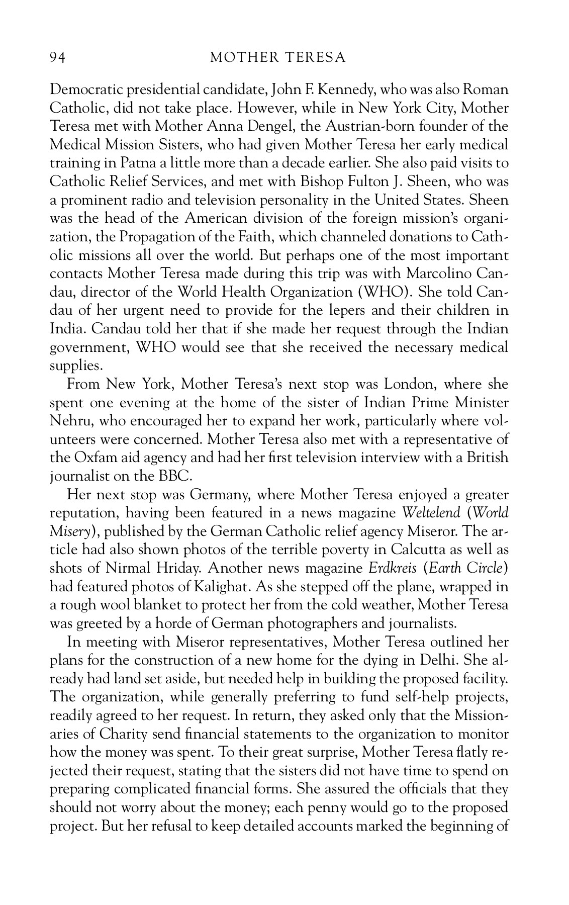 Mother Teresa - A Biography - Sandra Lifetimelearning - Page 112 | Flip ...