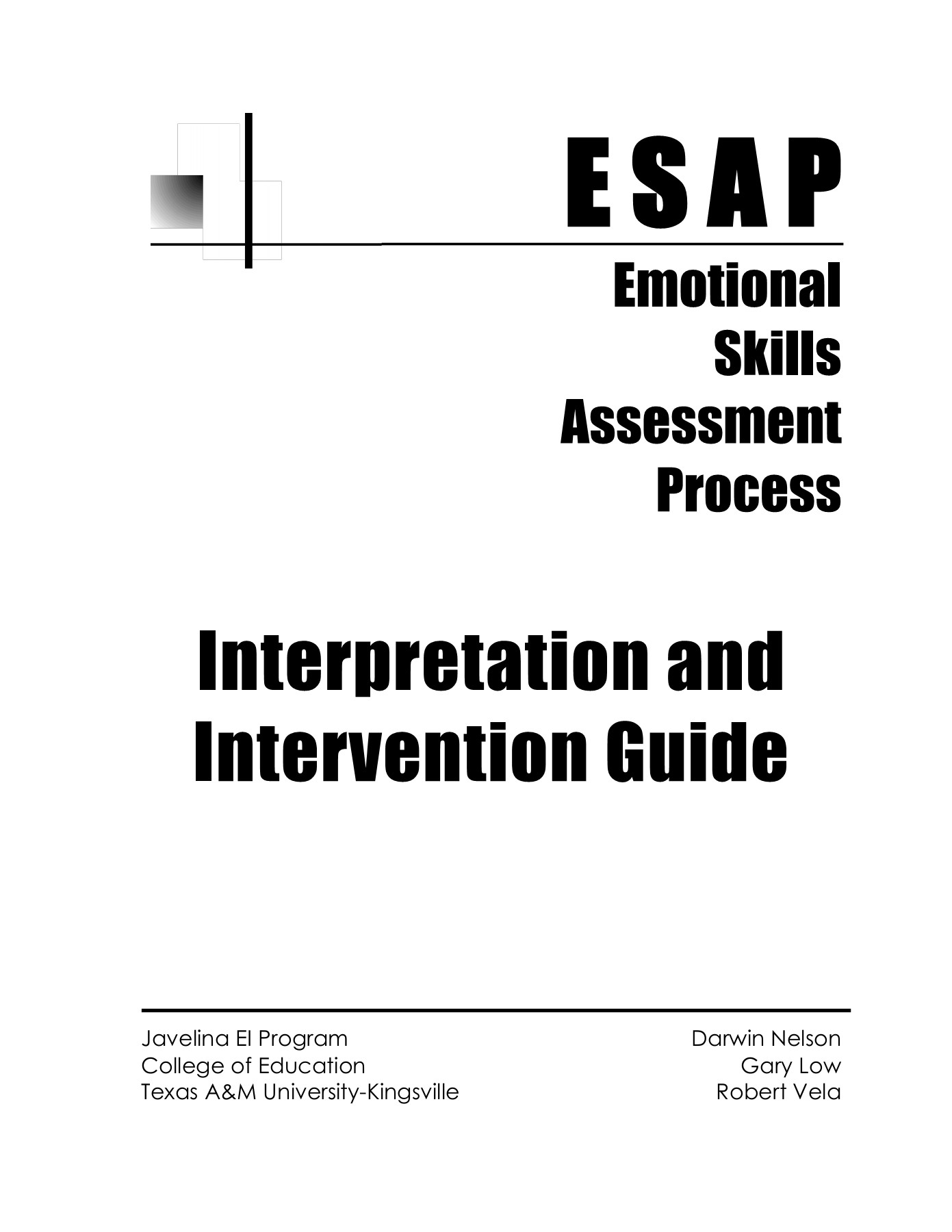 ESAP Interpretation & Intervention Guide - rdhammett - Page 1 - 44 ...