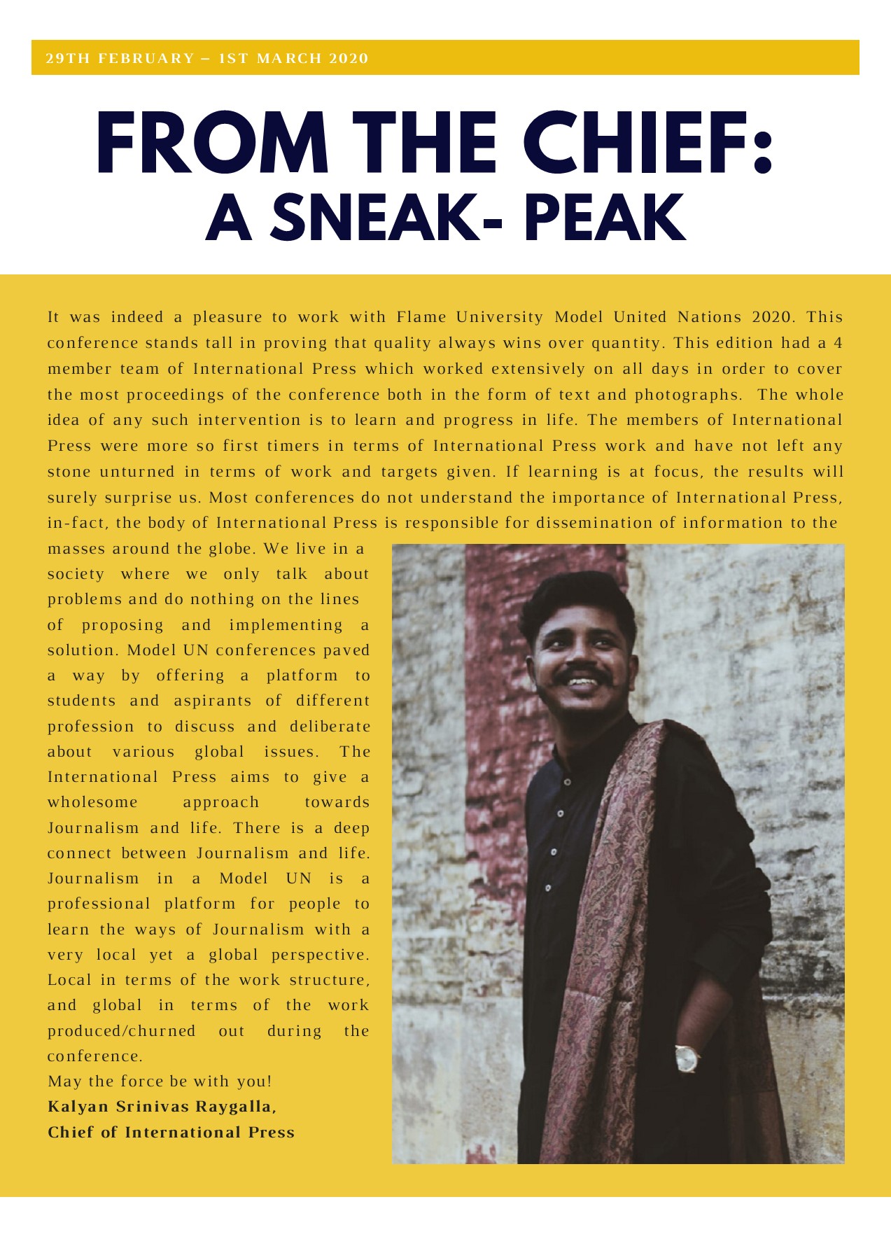 Flame MUN 2020 Newsletter - flamemun2019 - Page 2 | Flip PDF Online ...