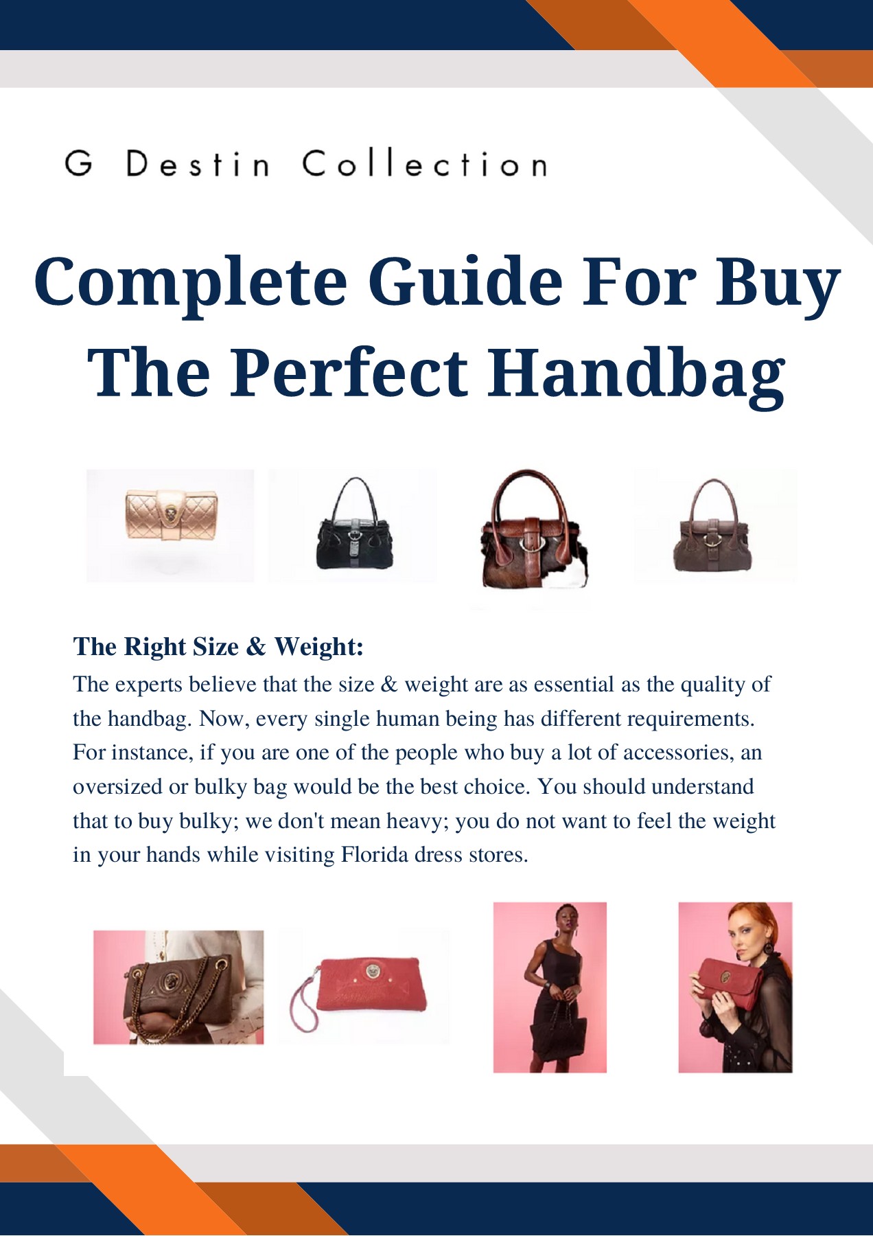 Complete Guide For Buy The Perfect Handbag - G Destin Collection - Page ...