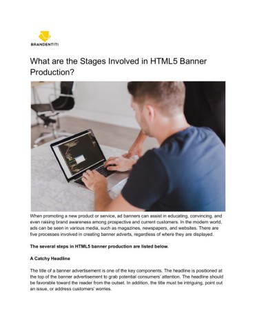 What are the Stages Involved in HTML5 Banner Production
