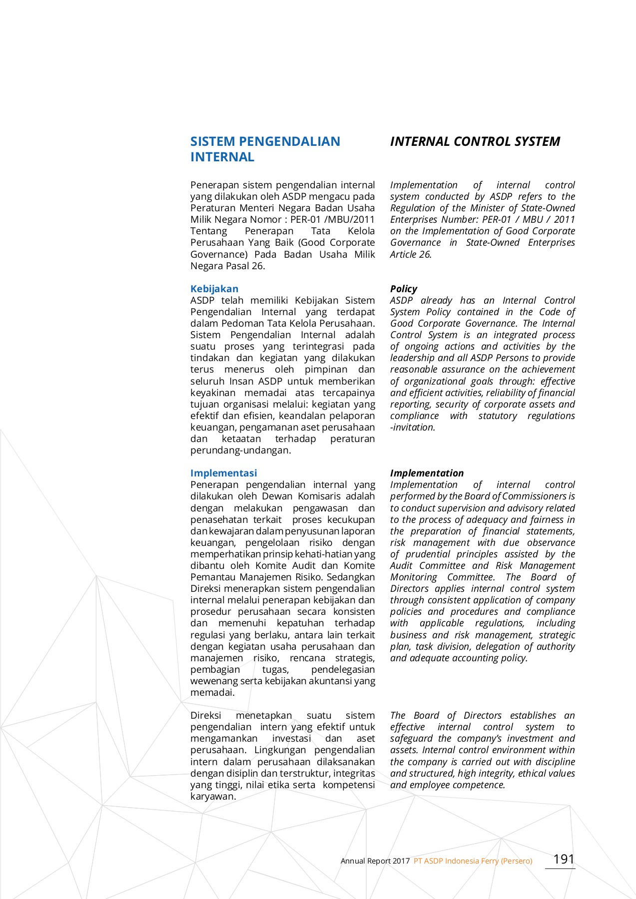 Annual Report ASDP - ARA - PT Integra Cipta Kreasi - Halaman 191 | PDF ...