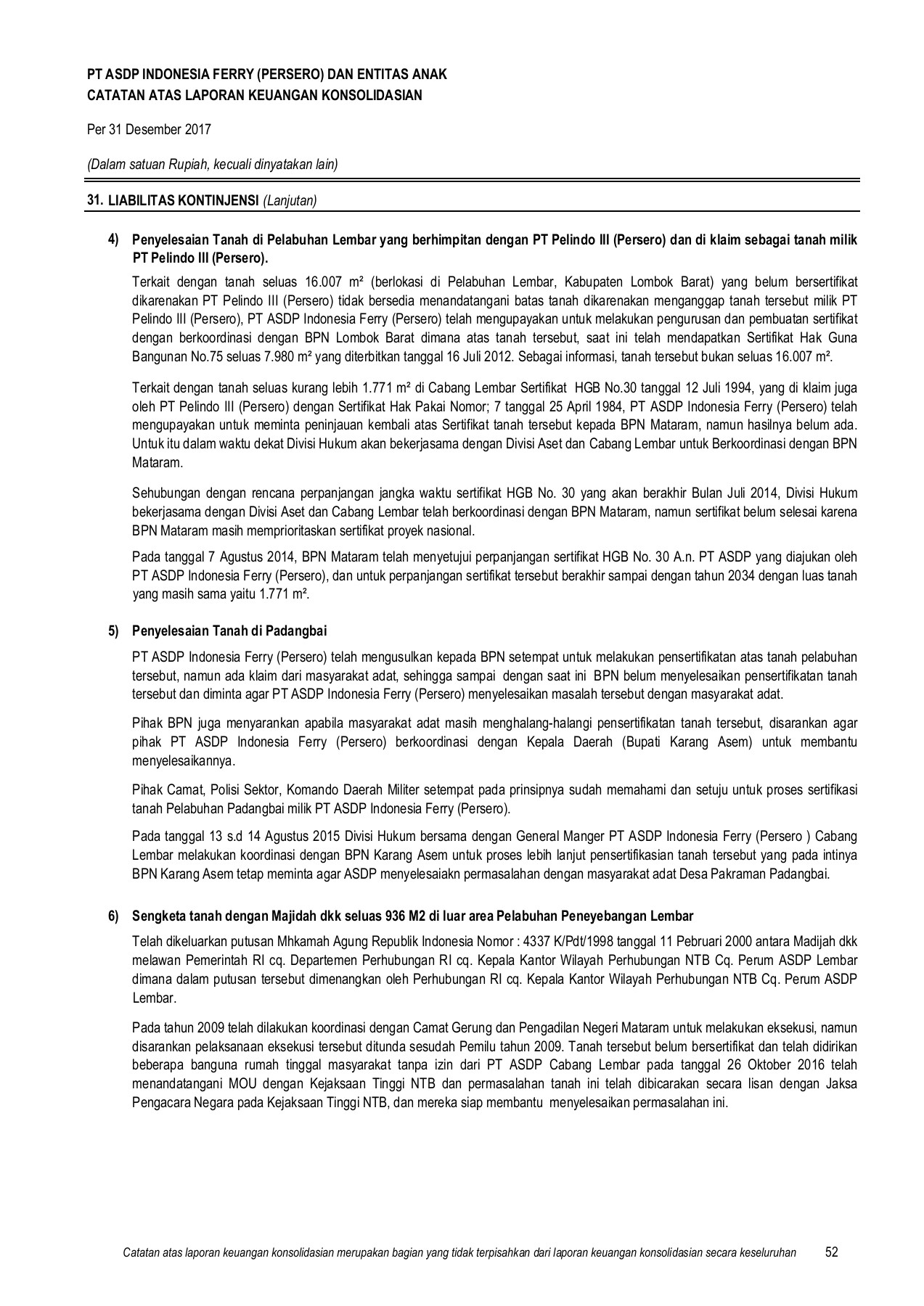 Annual Report ASDP - ARA - PT Integra Cipta Kreasi - Halaman 362 | PDF Online | PubHTML5