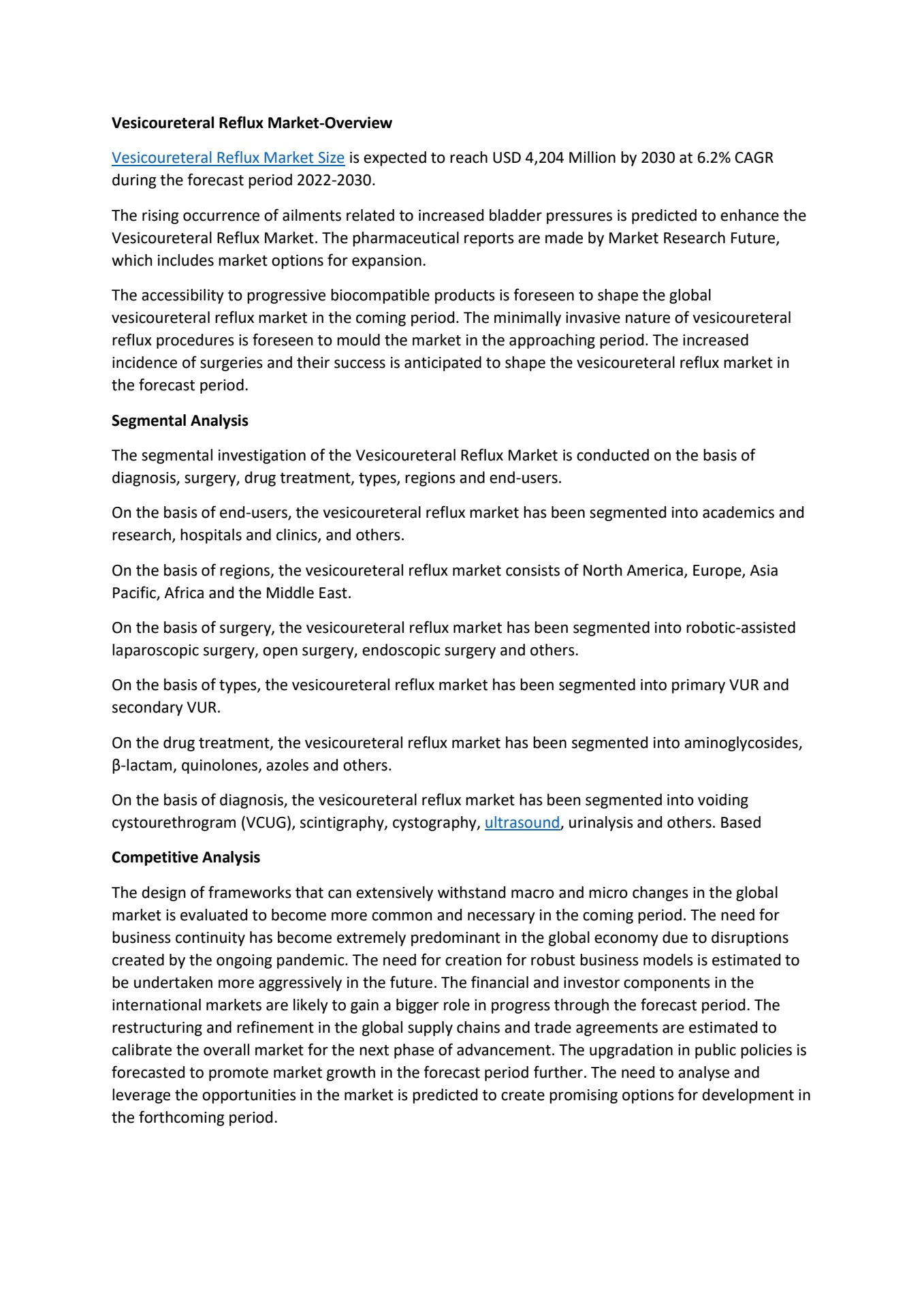 Vesicoureteral Reflux Market PDF - suzzensten - Page 1 - 2 | Flip PDF ...