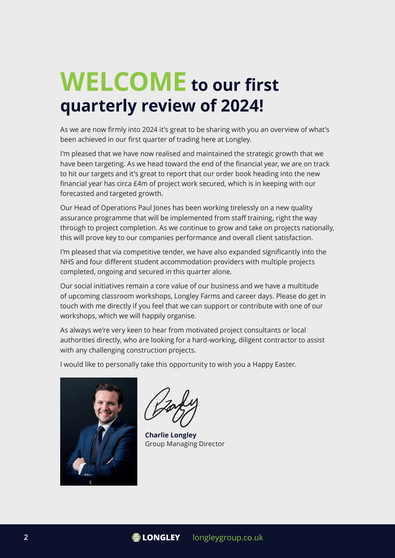 Longley Group Q1 2024 Quarterly Update - rebecca.green - Page 2 | Flip ...