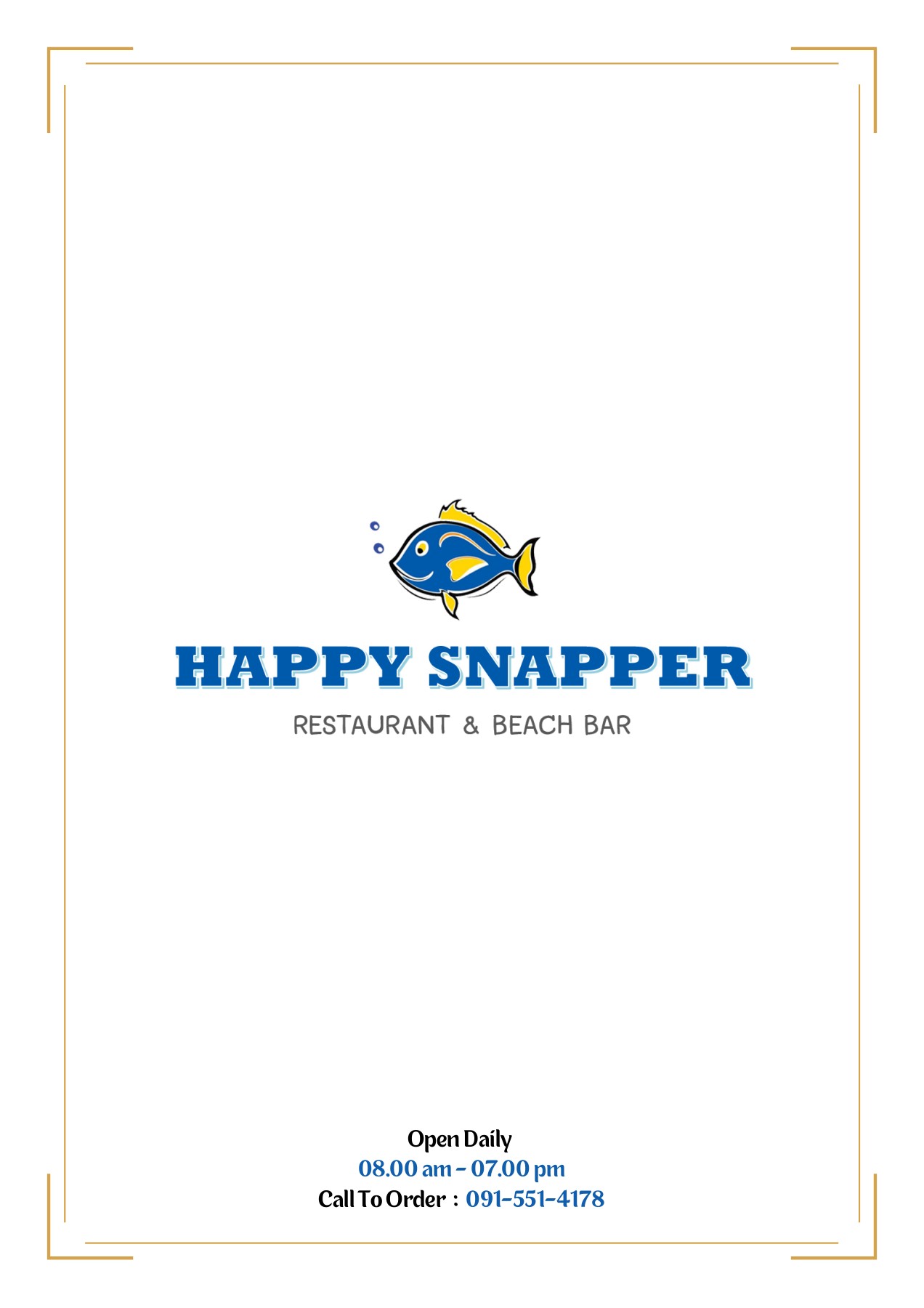 Happy Snapper Menu - Coral Grand Resort - Page 1 - 14 | Flip PDF Online ...
