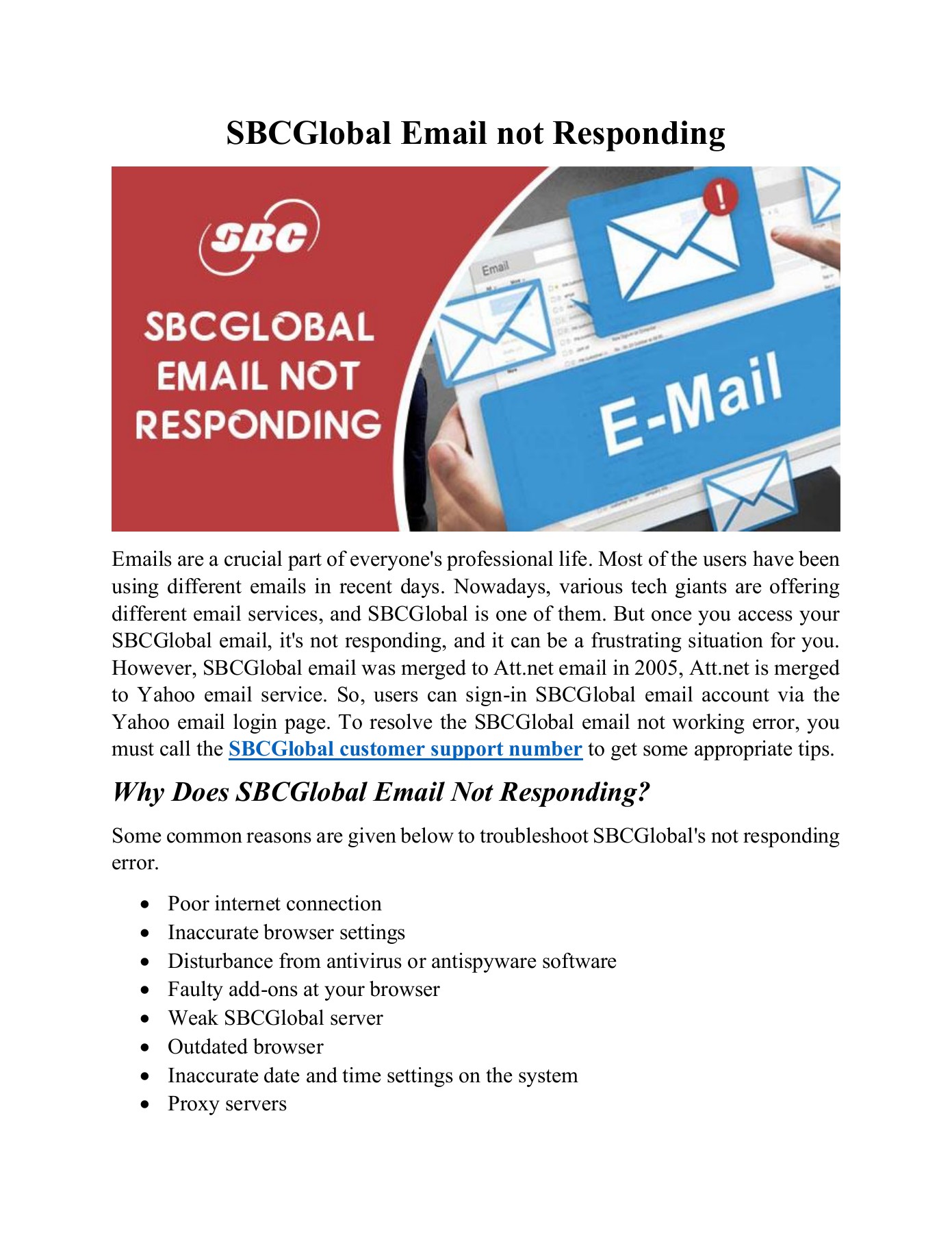 SBCGlobal Email not Responding - Delilah Lewis - Page 1 - 4 | Flip PDF ...