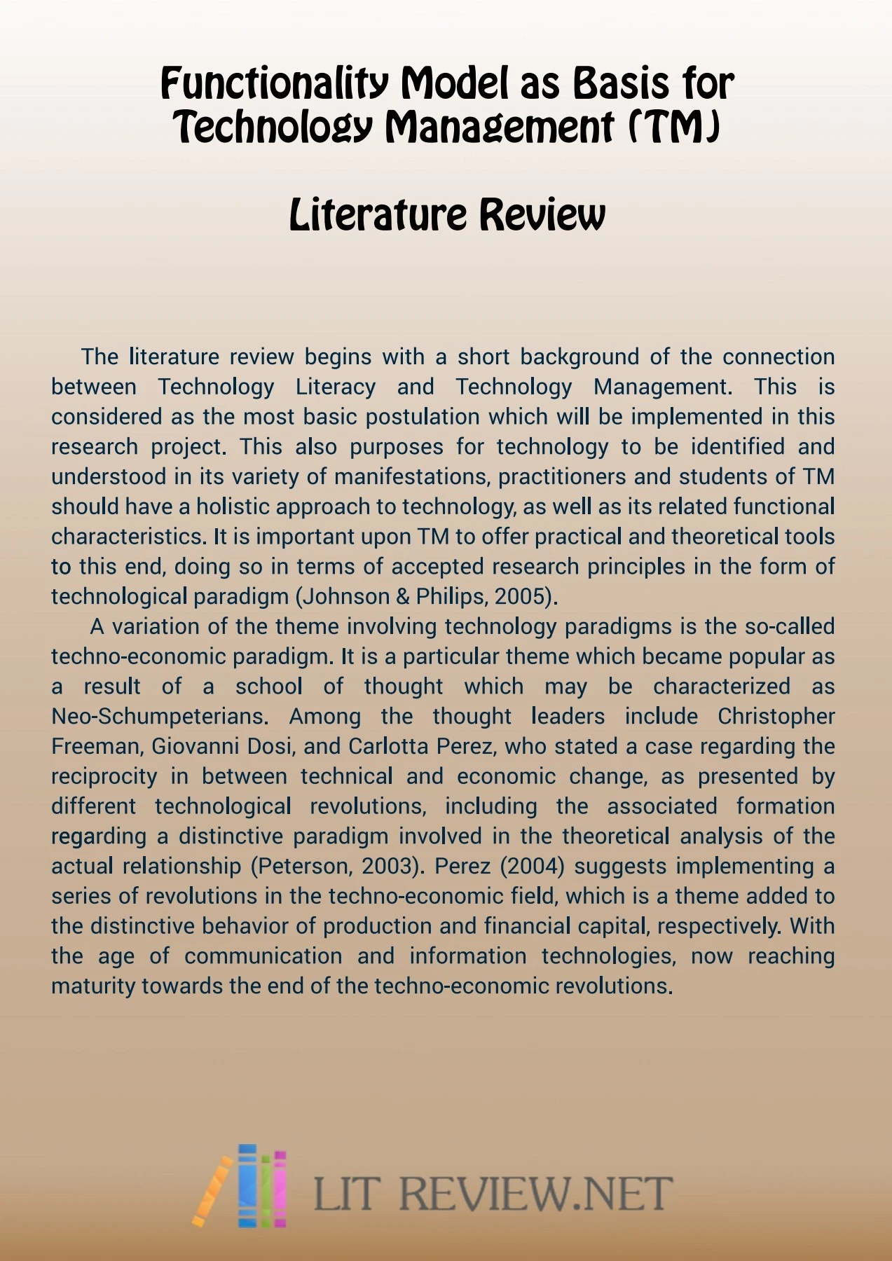 Research Proposal Literature Review Sample - Lit Review - Page 1 - 3 ...