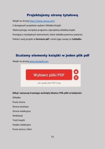 INSTRUKCJA- lekcja111111111 - Sylwia Gwizdała - Strony 13 | Przerzucanie PDF Online | PubHTML5