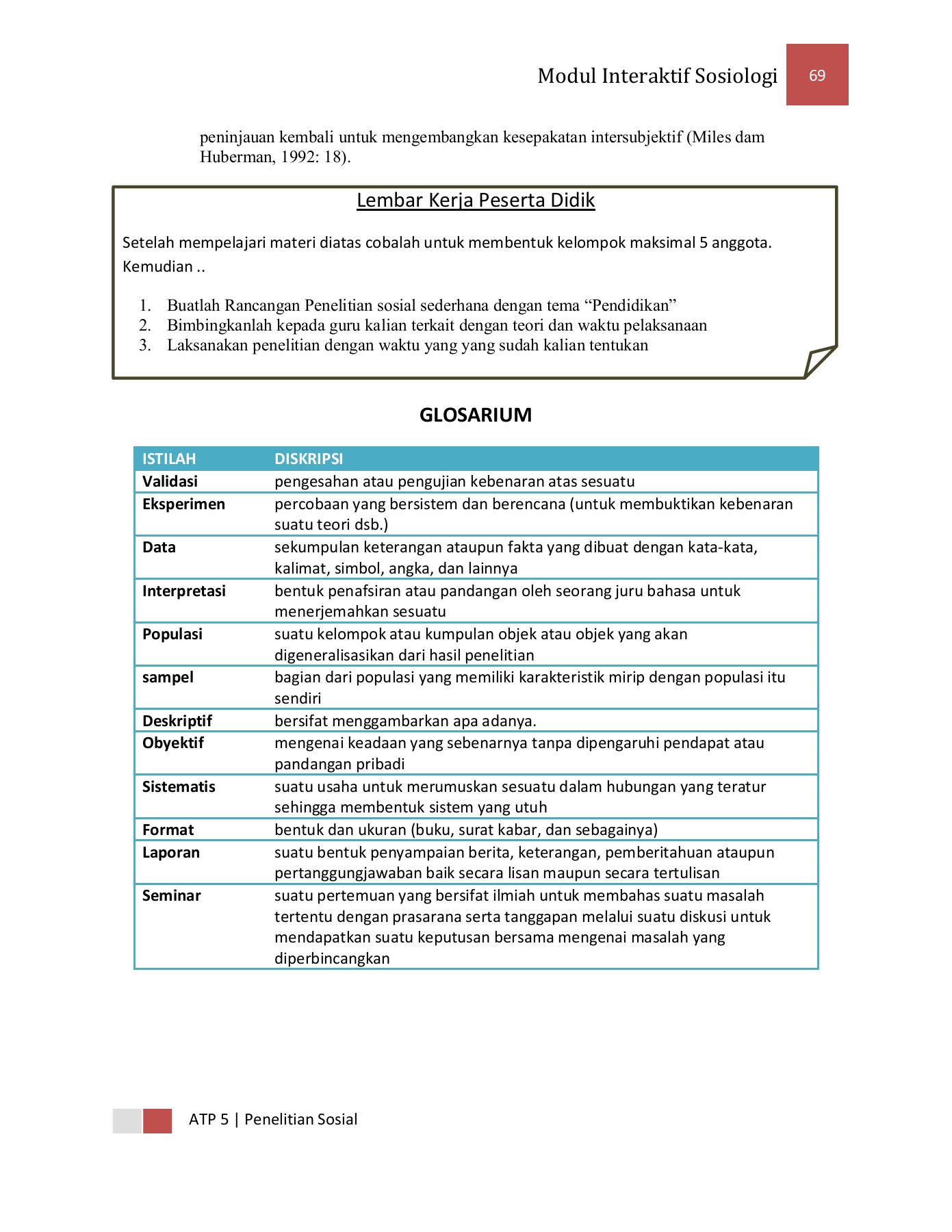 MODUL INTERAKTIF KELAS X - Darsulan S - Halaman 77 | PDF Online | PubHTML5