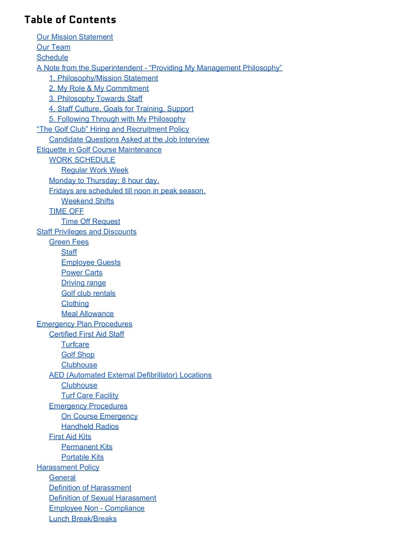 TRF2740 - Employee Handbook Final Assignment - justin.smidt - Page 2 ...