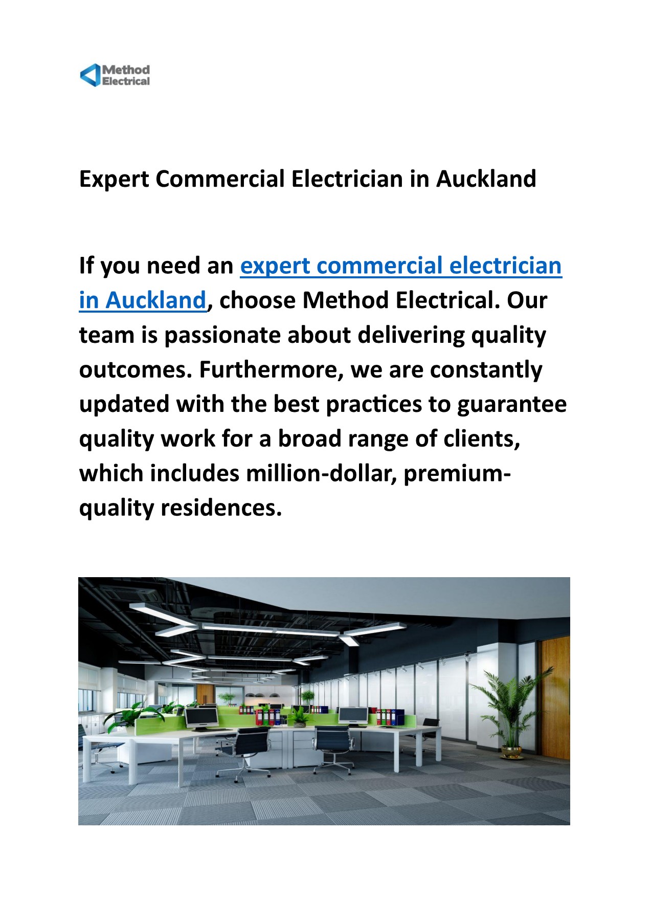 Expert Commercial Electrician in Auckland - Method Electrical - Page 1 - 2 | Flip PDF Online ...