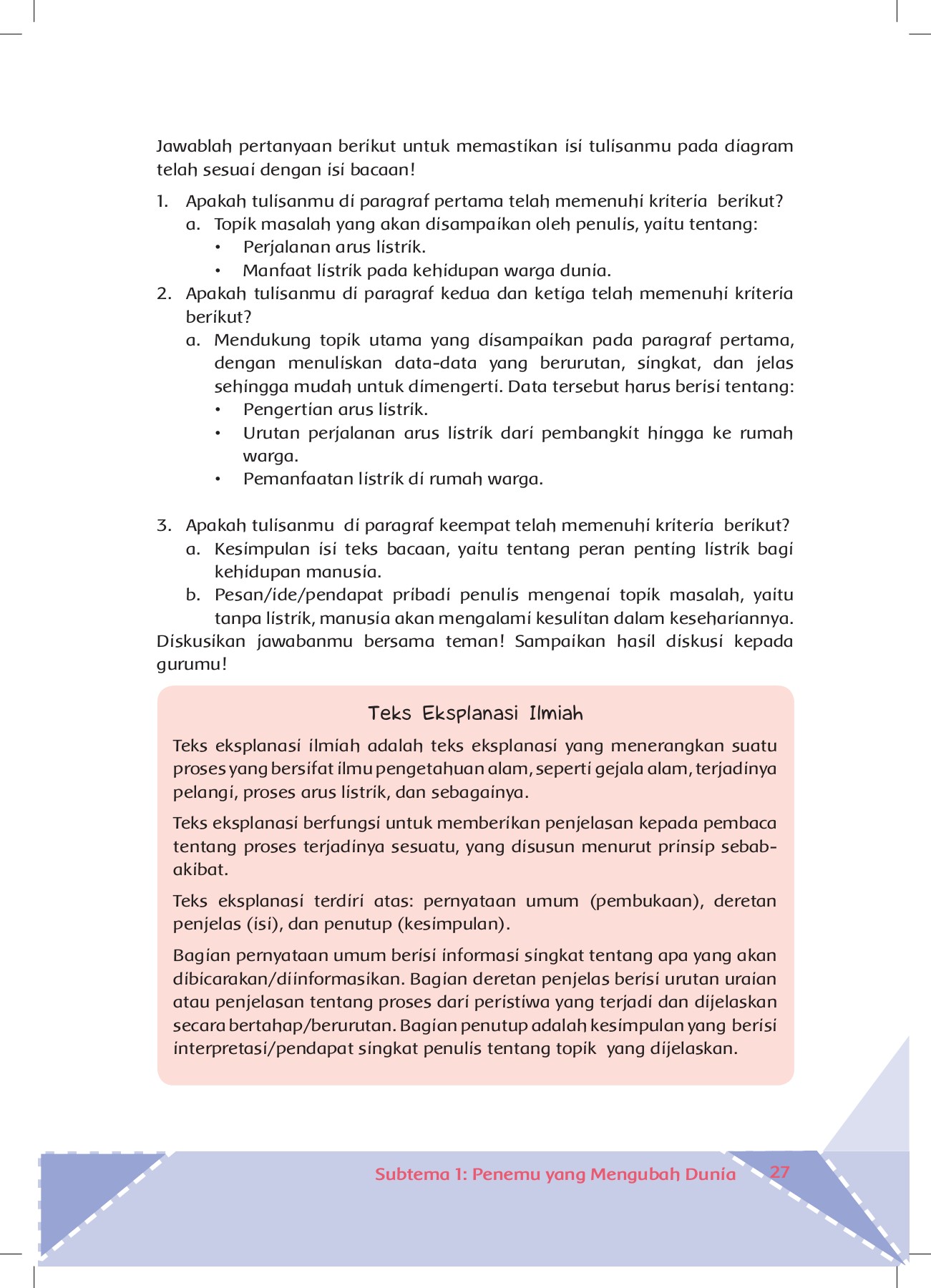 Buku Siswa Kelas 6 Tema 3 Revisi 2018_Tokoh dan Penemuan - SD Negeri Tanjunganom - Halaman 33 ...