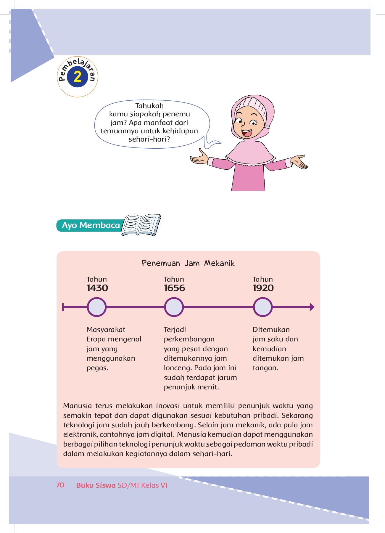 Buku Siswa Kelas 6 Tema 3 Revisi 2018_Tokoh dan Penemuan - SD Negeri Tanjunganom - Halaman 76 ...