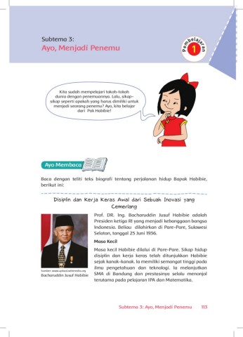 Buku Siswa Kelas 6 Tema 3 Revisi 2018_Tokoh dan Penemuan - SD Negeri Tanjunganom - Halaman 119 ...