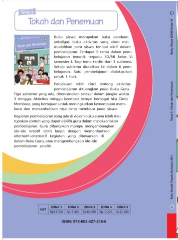 Buku Siswa Kelas 6 Tema 3 Revisi 2018_Tokoh dan Penemuan - SD Negeri Tanjunganom - Halaman 185 ...