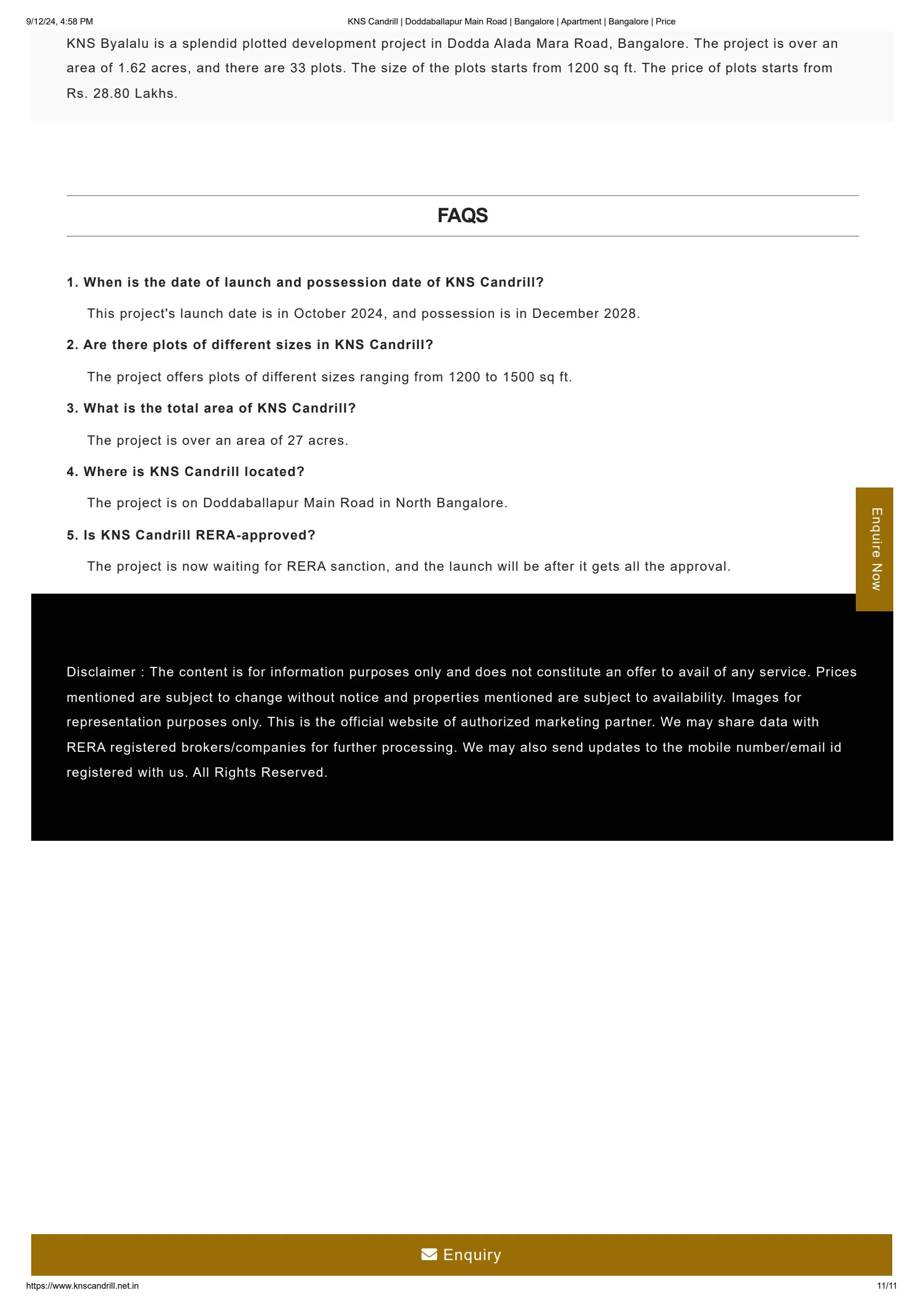 Modern Premium Plots is launched in Bangalore - KNS Candrill - Page 11 ...