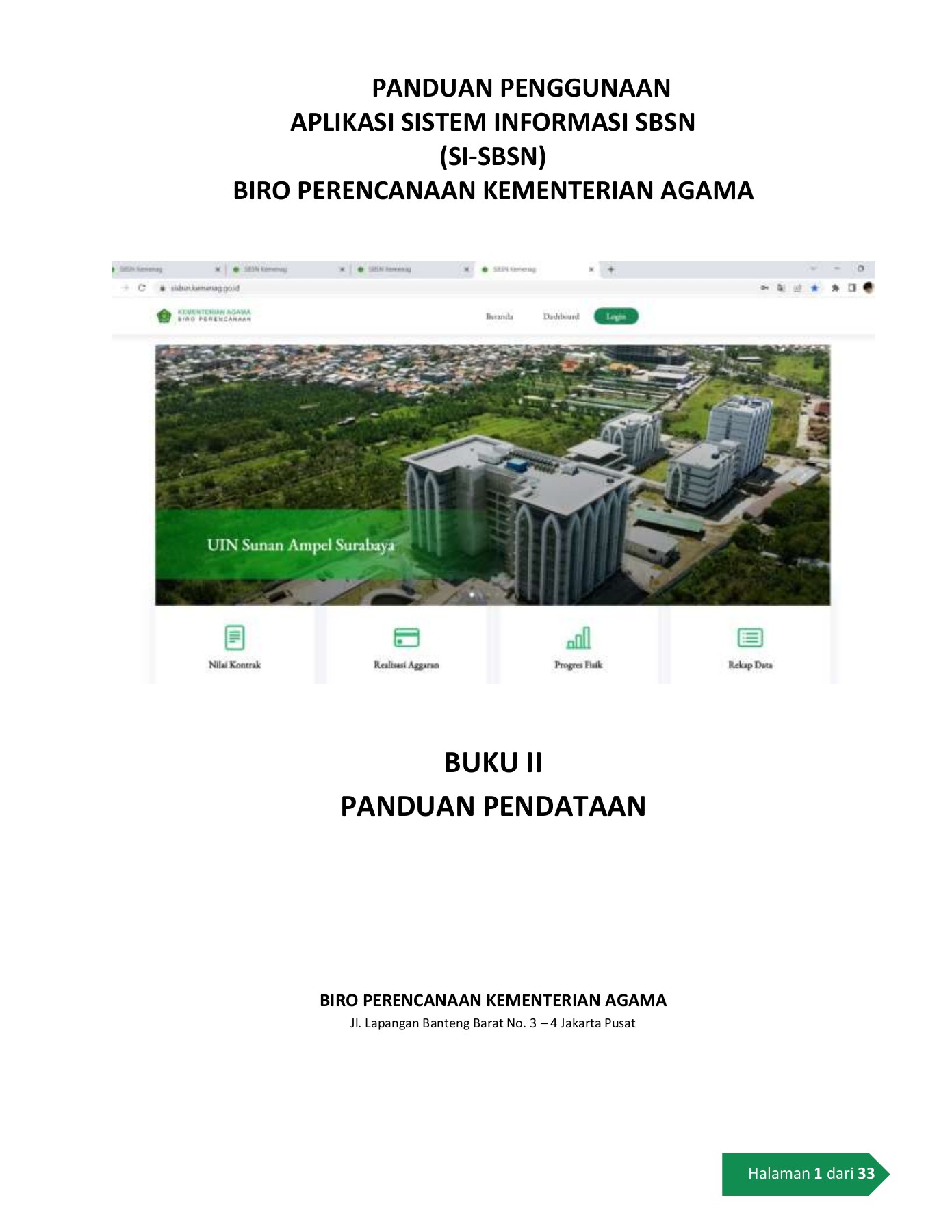 BUKU PANDUAN PENGGUNAAN APLIKASI SI-SBSN (BUKU II) - Mizan Sya'roni ...