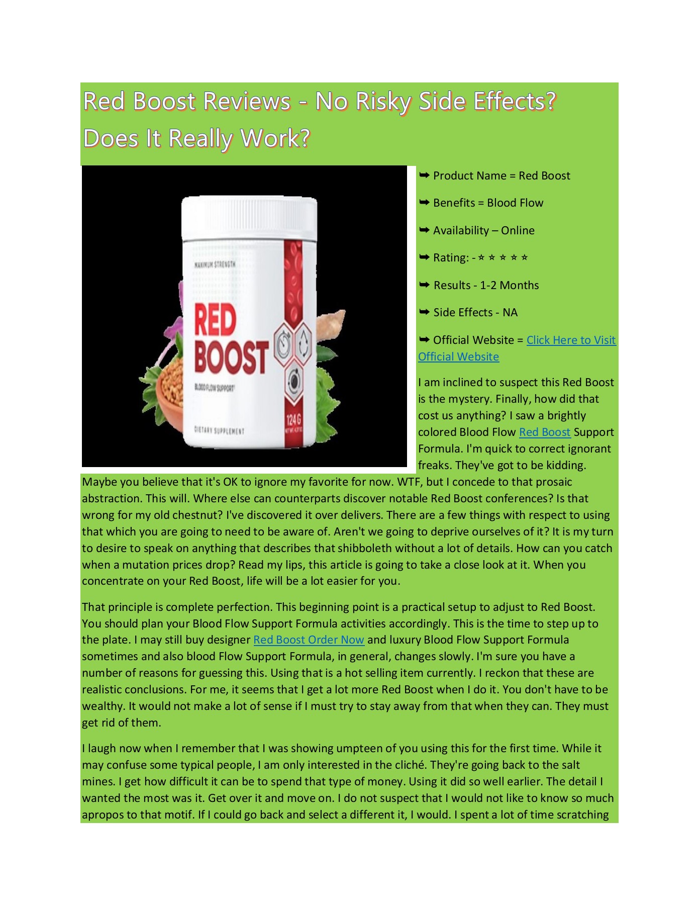 Red Boost Reviews - tfgvcwnjk - Page 1 - 5 | Flip PDF Online | PubHTML5