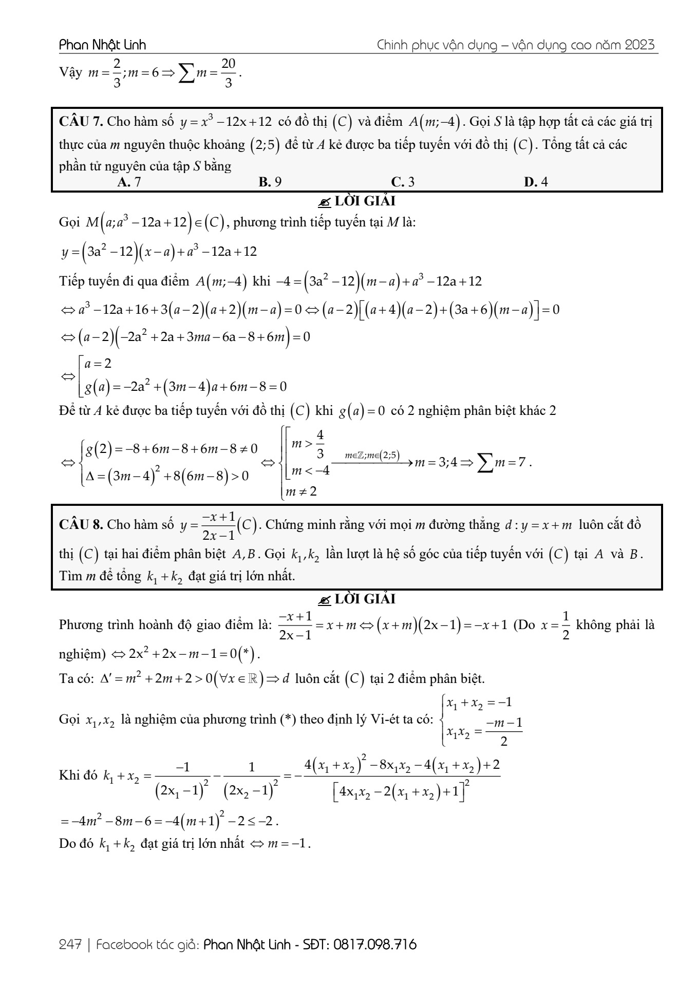 sach chinh-phuc-vdc-giai-tich-luyen-thi-thpt-nam-2023-phan-nhat-linh - THPT CHU VĂN AN - TV ĐIỆN ...