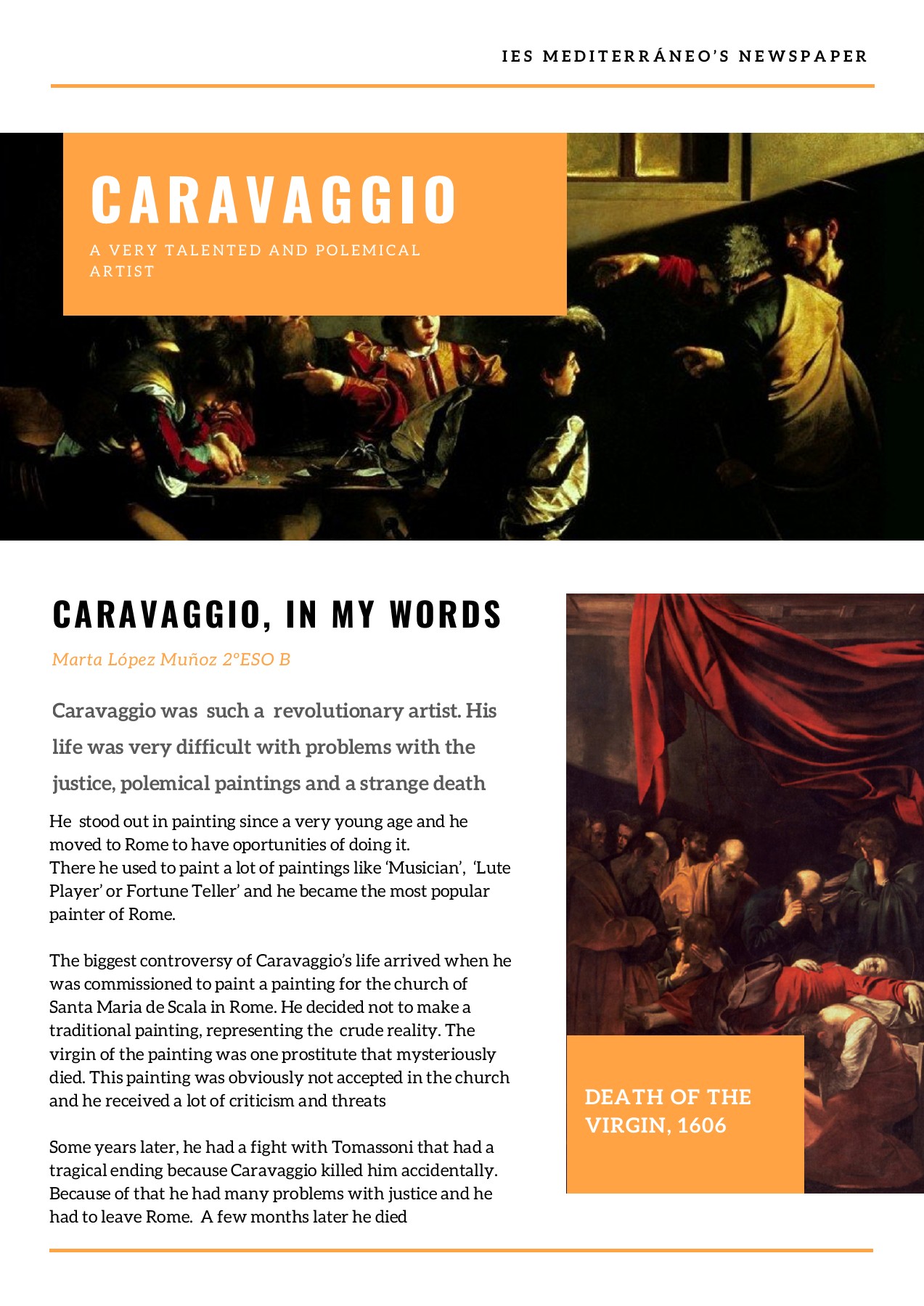 Caravaggio project-1-fusionado - mcarrillo - Page 1 - 15 | Flip PDF Online | PubHTML5