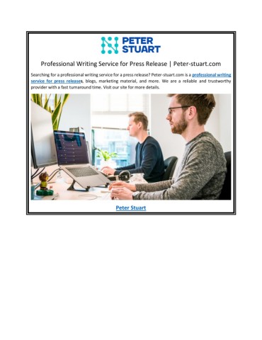 Professional Writing Service for Press Release | Peter-stuart.com