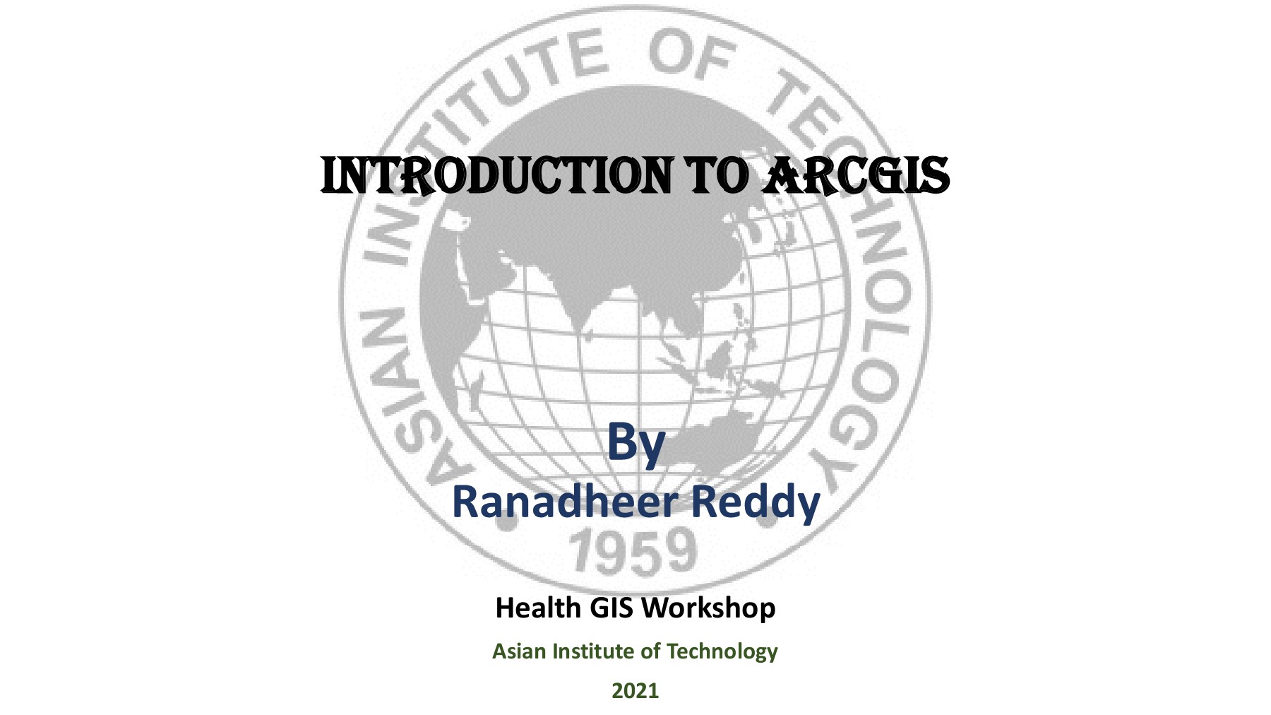 Hands - On Introduction to ArcGIS Software - Ranadheer Reddy - Page 1 - 44 | Flip PDF Online ...