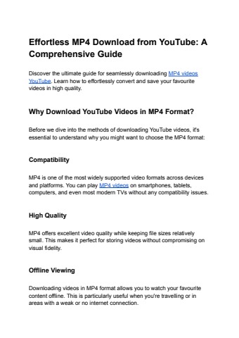Ultimate Guide_ How to Download YouTube Videos to MP4 and Convert to ...