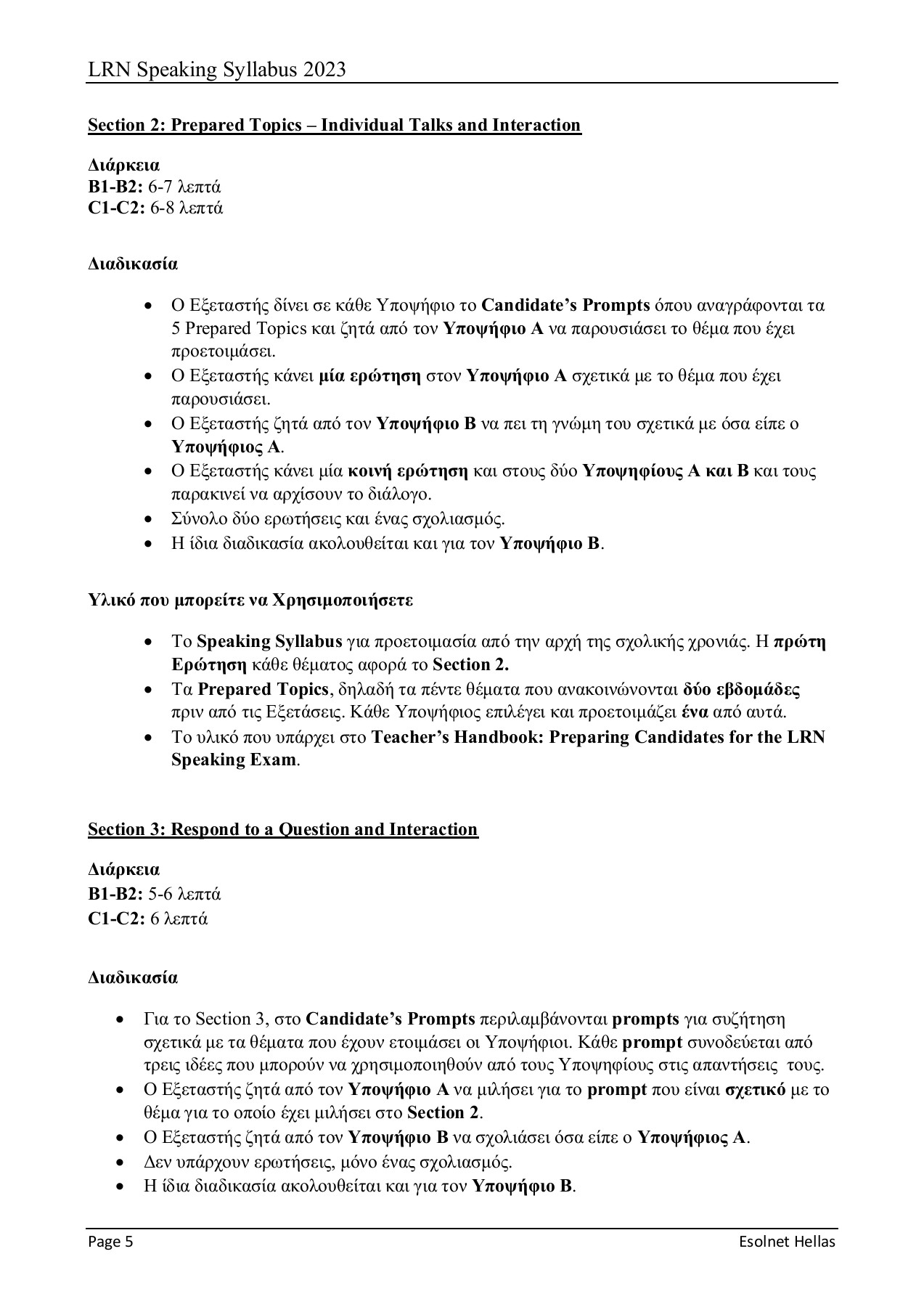 LRN Speaking Syllabus 2023 - Mary Papa - Page 5 | Flip PDF Online | PubHTML5