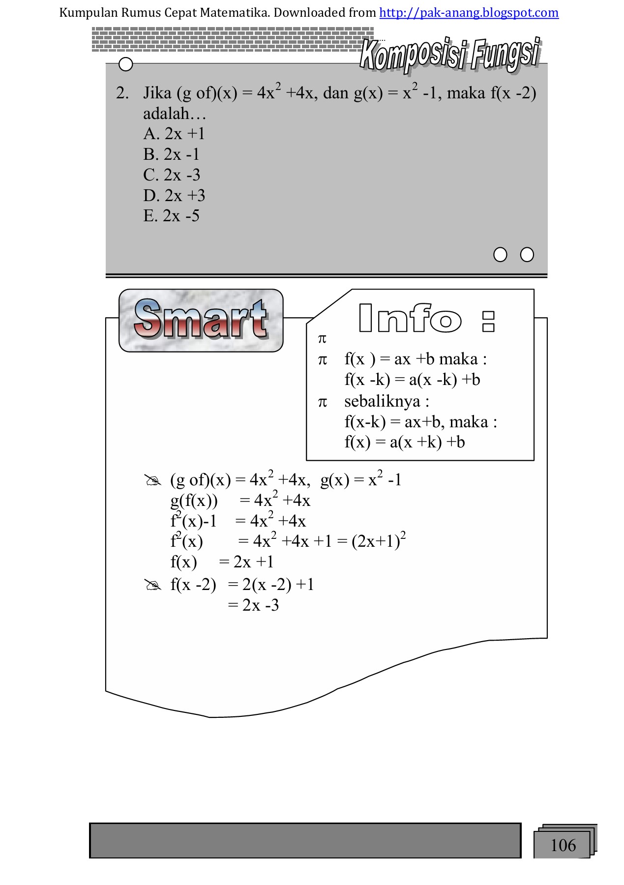 Kumpulan Rumus Matematika - Ma'in Mustafid - Muka Surat 107 | Membalik ...