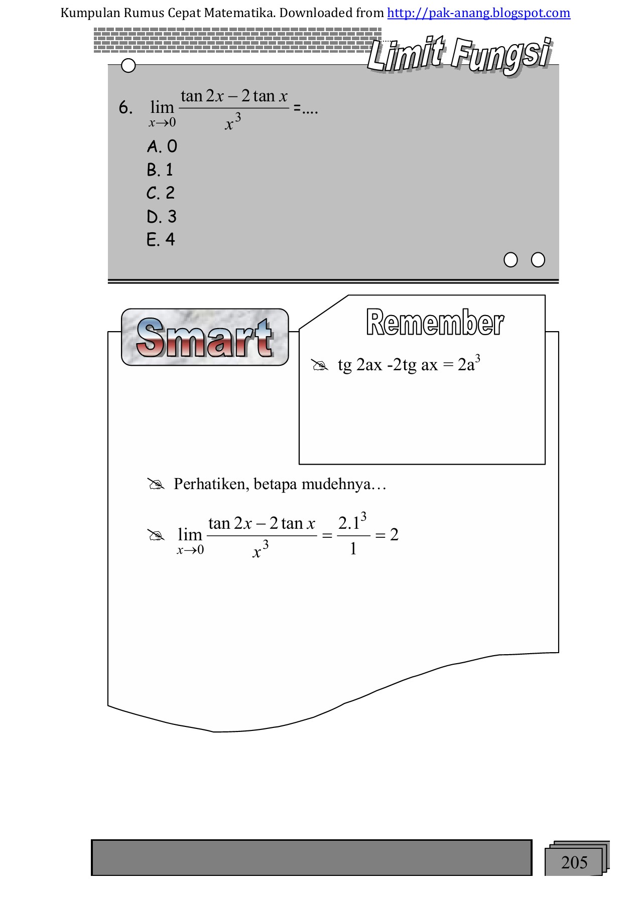 Kumpulan Rumus Matematika - Ma'in Mustafid - Muka Surat 206 | Membalik ...