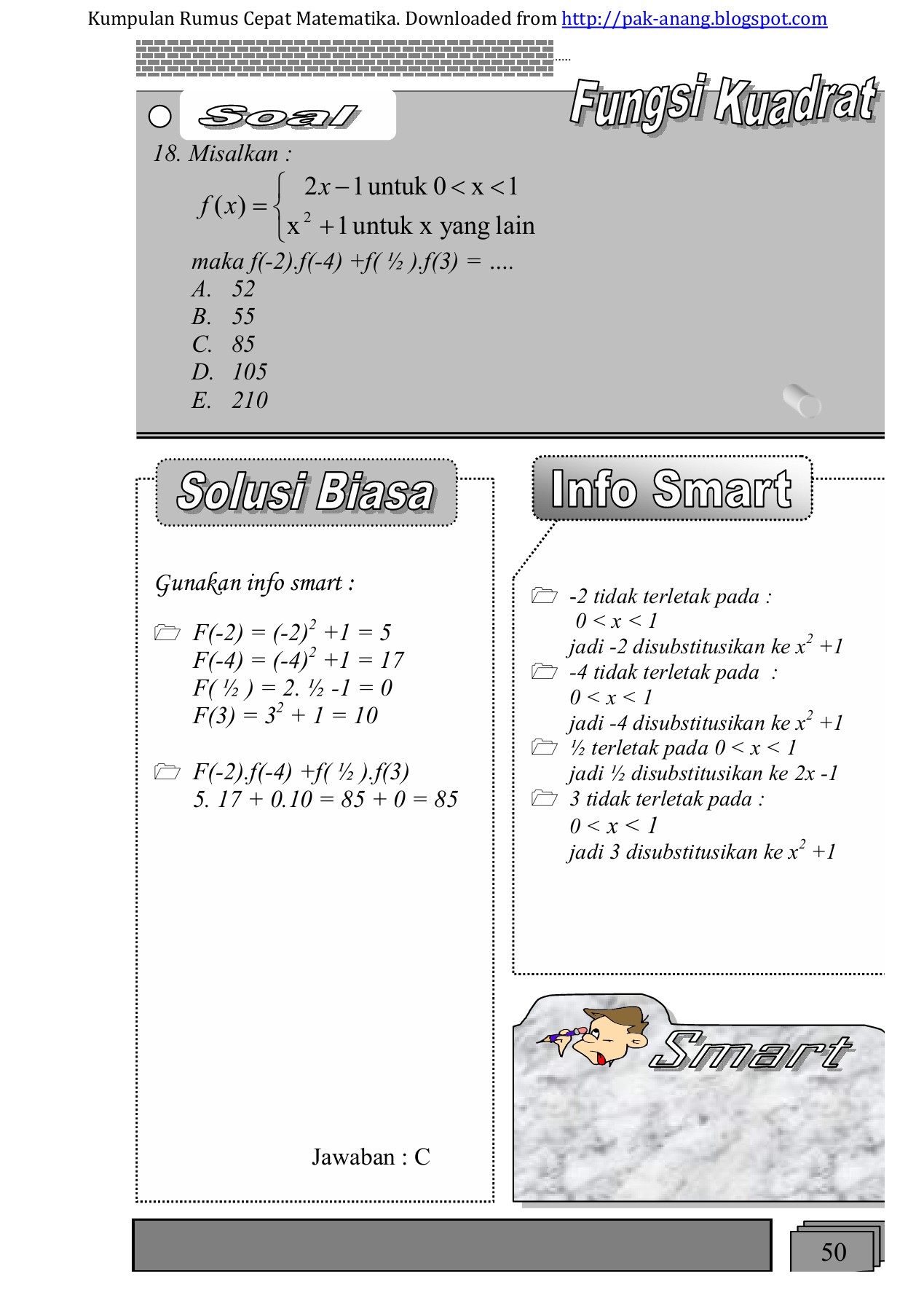 Kumpulan Rumus Cepat Matematika SMA - WordPresscom