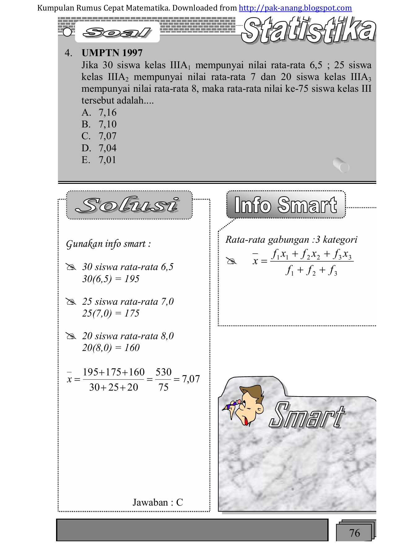 Kumpulan Rumus Matematika - Ma'in Mustafid - Muka Surat 77 | Membalik ...