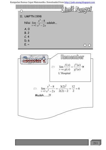 Kumpulan Rumus Matematika - Ma'in Mustafid - Muka Surat 212 | Membalik ...