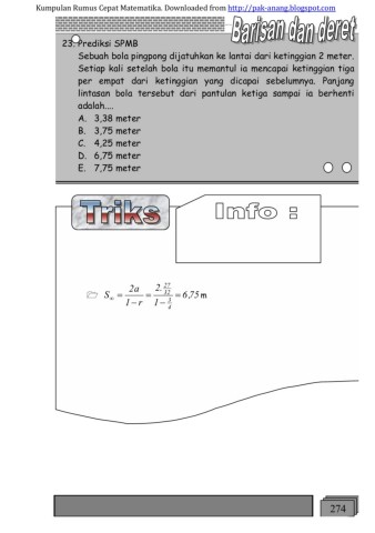 Kumpulan Rumus Matematika - Ma'in Mustafid - Muka Surat 275 | Membalik ...