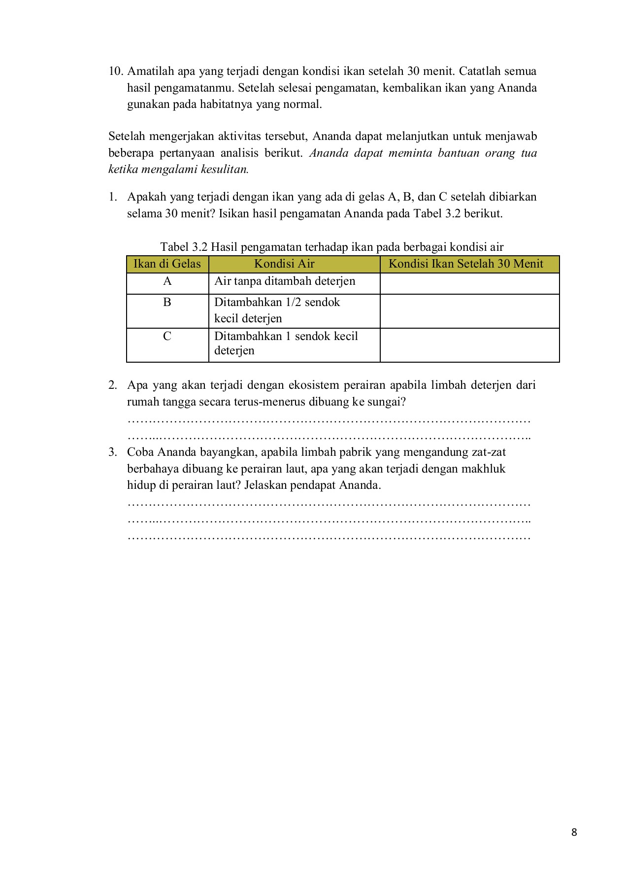 Materi Bahan Ajar Kelas VII. Pencemaran Lingkungan - Yuyun Dwi Nurana Suyatni - Kaca 11 | PDF ...