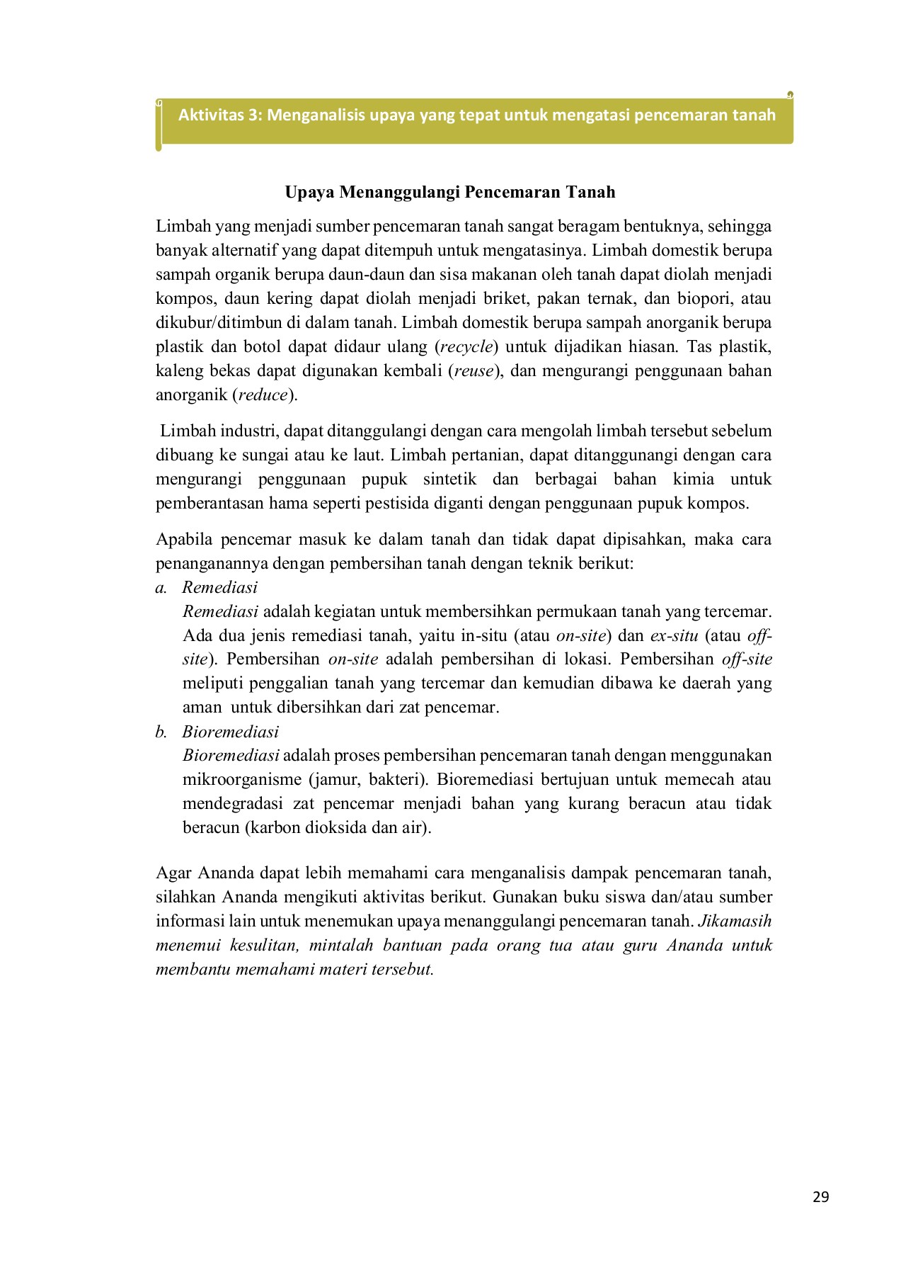 Materi Bahan Ajar Kelas VII. Pencemaran Lingkungan - Yuyun Dwi Nurana Suyatni - Kaca 32 | PDF ...