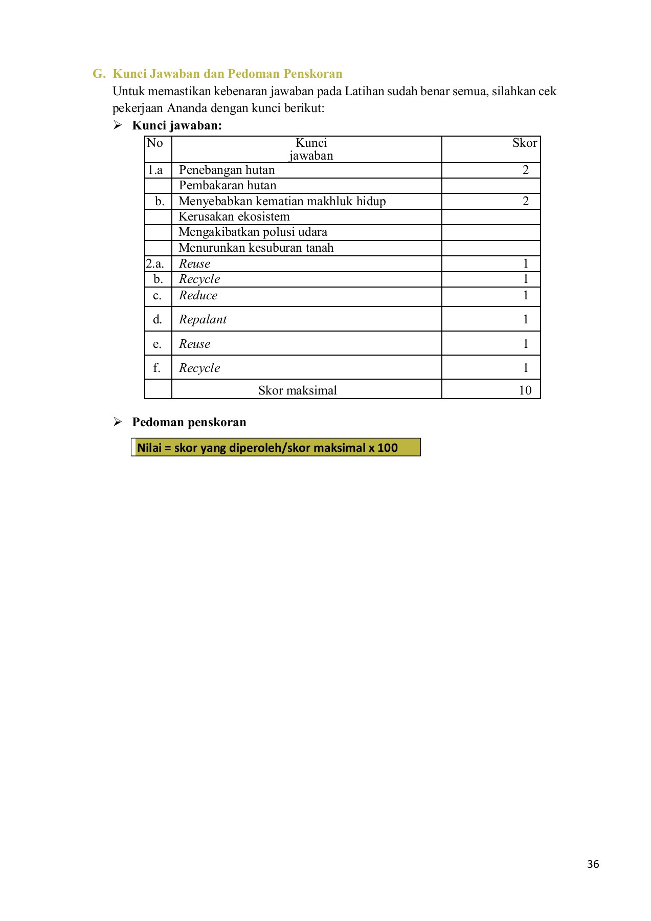 Materi Bahan Ajar Kelas VII. Pencemaran Lingkungan - Yuyun Dwi Nurana Suyatni - Kaca 39 | PDF ...
